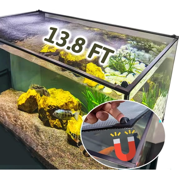 13.8 DIY Fish Aquarium Anti-Jumping net Cover, Mesh Screen Netting for ...