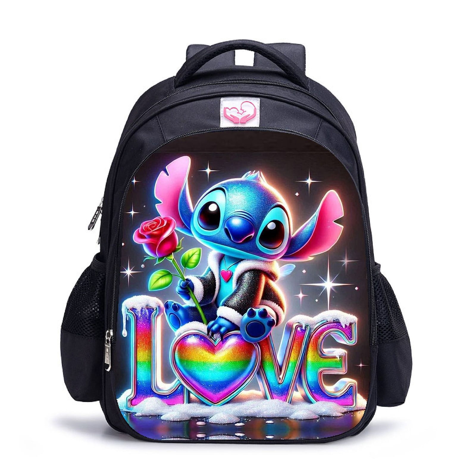 13.8-Inch Stitch Cartoon Backpack – Adorable, Durable Travel & School ...