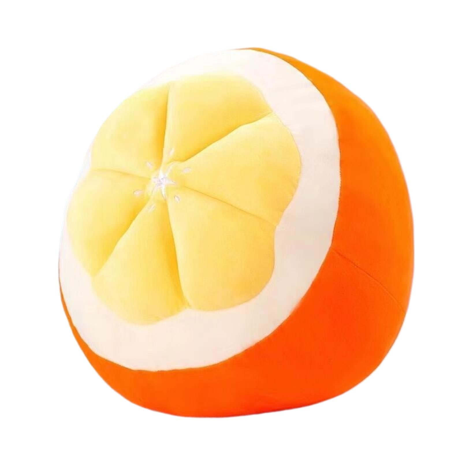 13.8" Orange Stuffed Animal Pillow Large Plush Toys Soft Kawaii Food ...