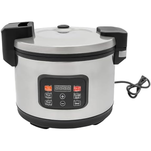 13.8 QT Commercial Rice Cooker & Warmer, 32-Cup (Uncooked) / 65-Cup ...