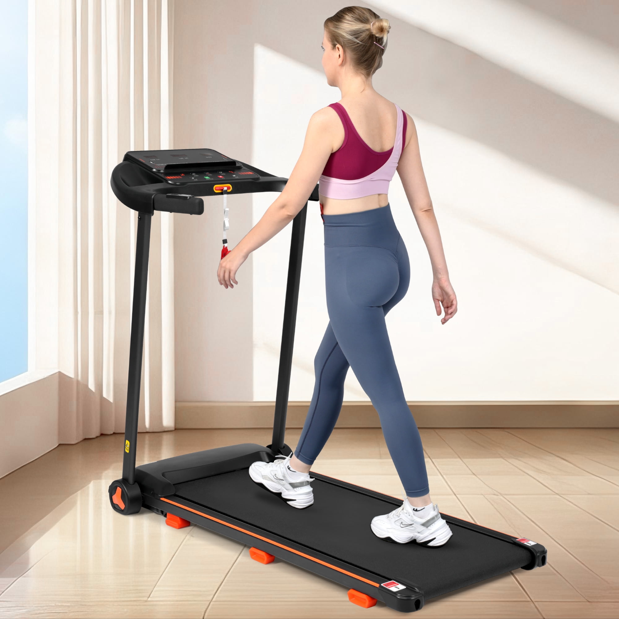 NEW Treadmills for Home, 2.5HP Quiet Folding Treadmill with Heart Rate ...