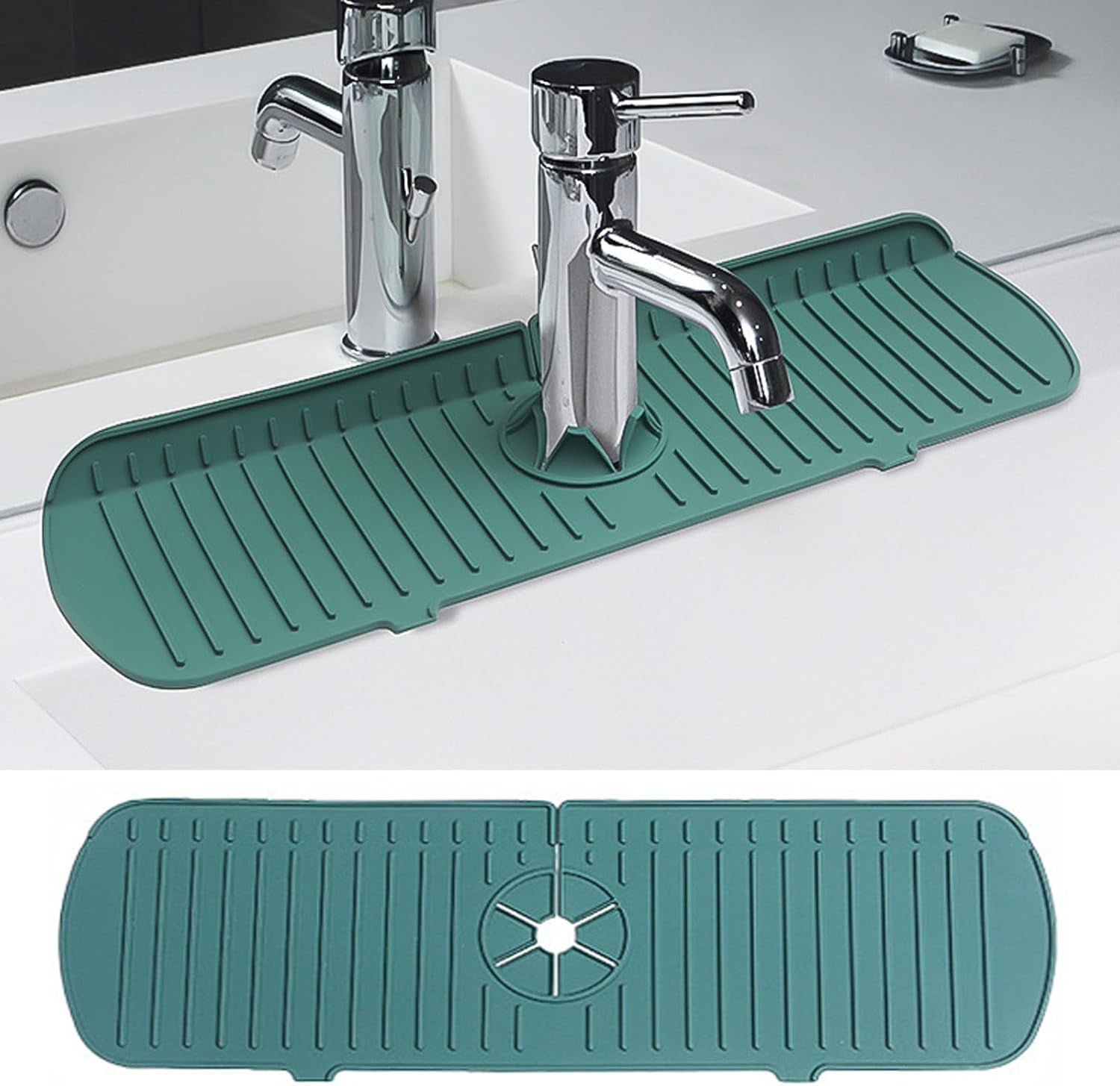 13.8inch/17.7inch/24inch Kitchen Sink Splash Guard Sink Faucet Mat ...
