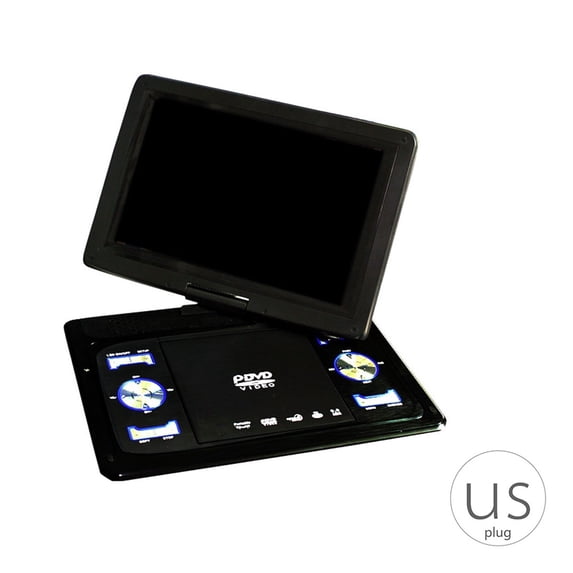 13.9" Portable DVD Player AV Input Output Cable Wireless TV Signal ...
