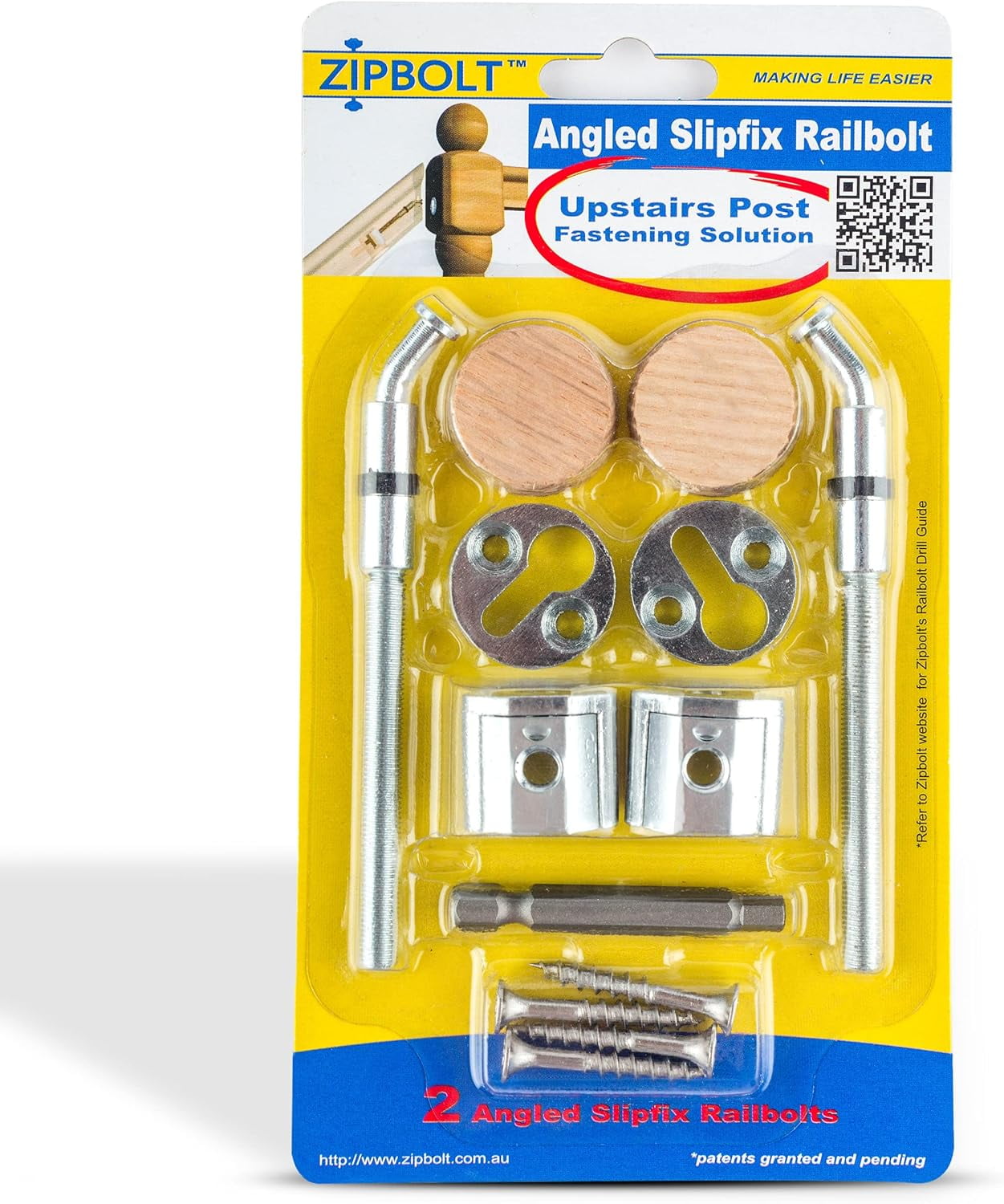 13.960 Angled Slipfix Railbolt — Angled Handrail to Newel Post ...