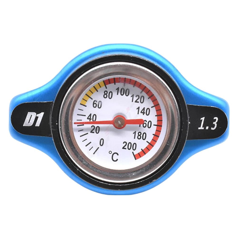 13 Bar Radiator Cap with Thermometer,Small-Head Water-Temp Gauge ...
