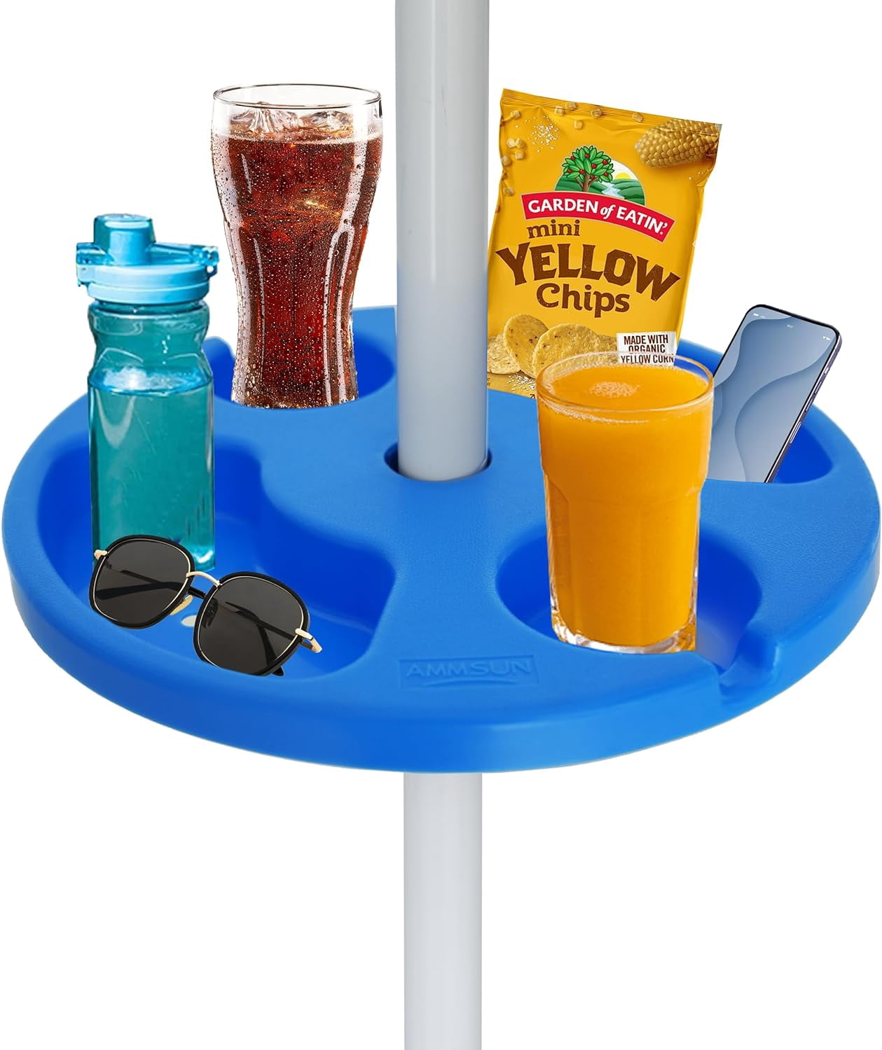 13" Beach Umbrella Table Tray for Beach, Patio, Garden, Swimming Pool ...