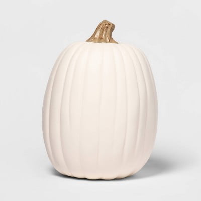 13" Carvable Faux Halloween Pumpkin - Walmart.com