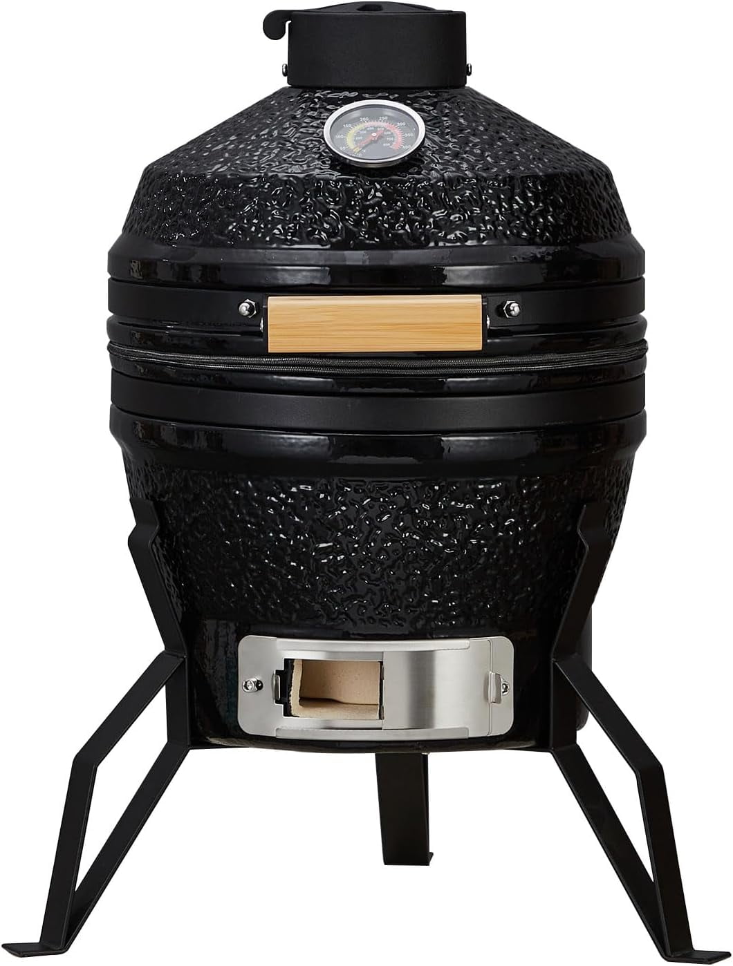 13" Ceramic Charcoal Grill with Stand, Ceramic Grill with Built-in ...