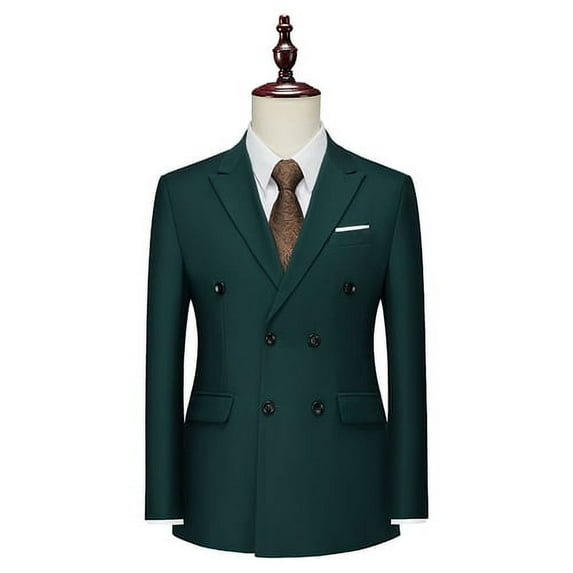 13 Colors Men Double Breasted Blazer Coats Fashion Solid Mens Wedding Prom Dress Male Business ...