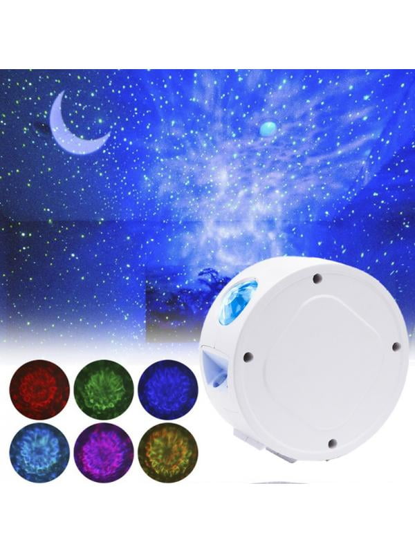 13 Colors Star Light Projector LED Starry Sky Ocean Wave Night Lamp Bluetooth Speaker Gift 360 ...