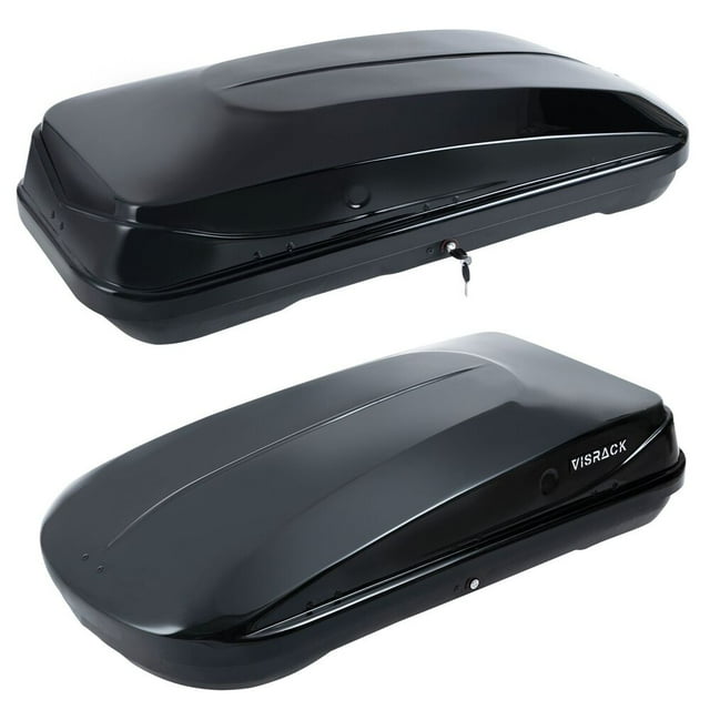 13 Cu. Ft. Rooftop Cargo Box Luggage Carrier +Key Dual-Side Opening ...