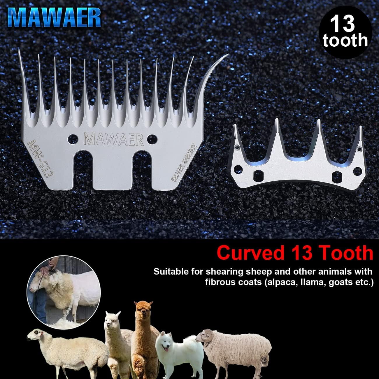 13 Curved Tooth Sheep Shear Blades for , Lister, Heiniger - & Animal ...