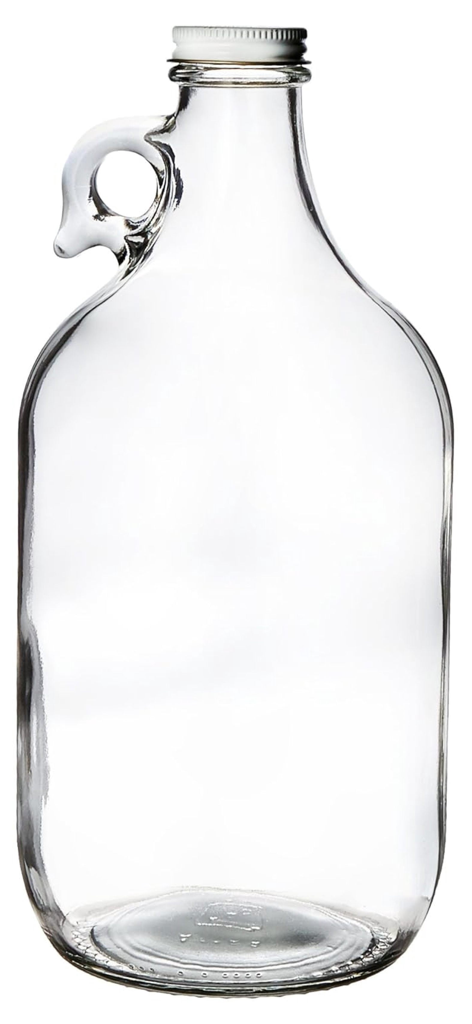 13-DXKS-HM6G Growler, Clear Glass Half-Gallon (64oz) with lid - Walmart.com