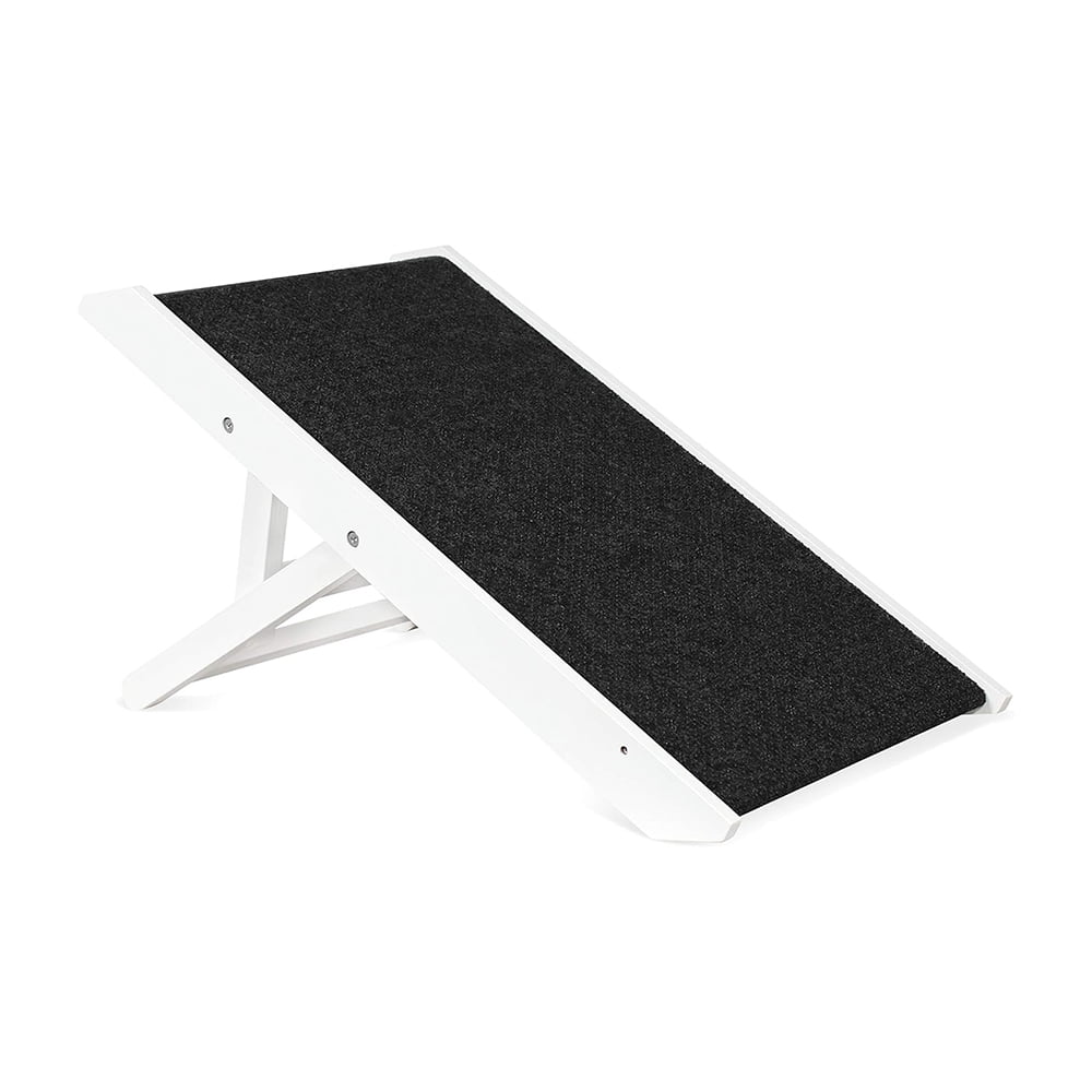 13"Dog Ramp, Decorative Wooden Folding Doggie Ramps, Paw Friendly Grip ...