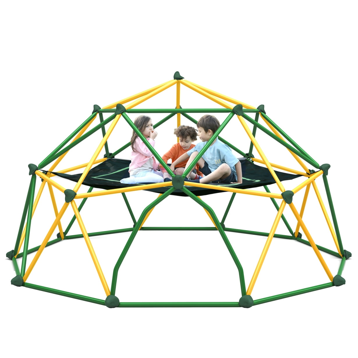 13 FT Dome Climber, Climbing Dome with Hammock, Rust & UV Resistant ...