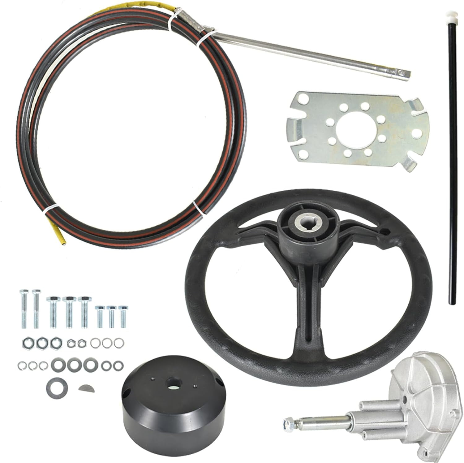 13 Feet Boat Rotary Steering System Outboard Kit SS13714 with 13.5 inch ...
