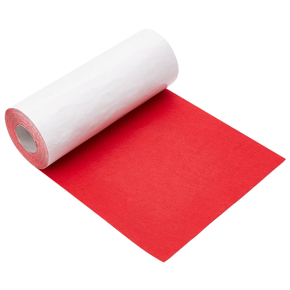13 Feet Red Self Adhesive Felt Fabric 10 x 157 Inch Large Felt Fabric ...
