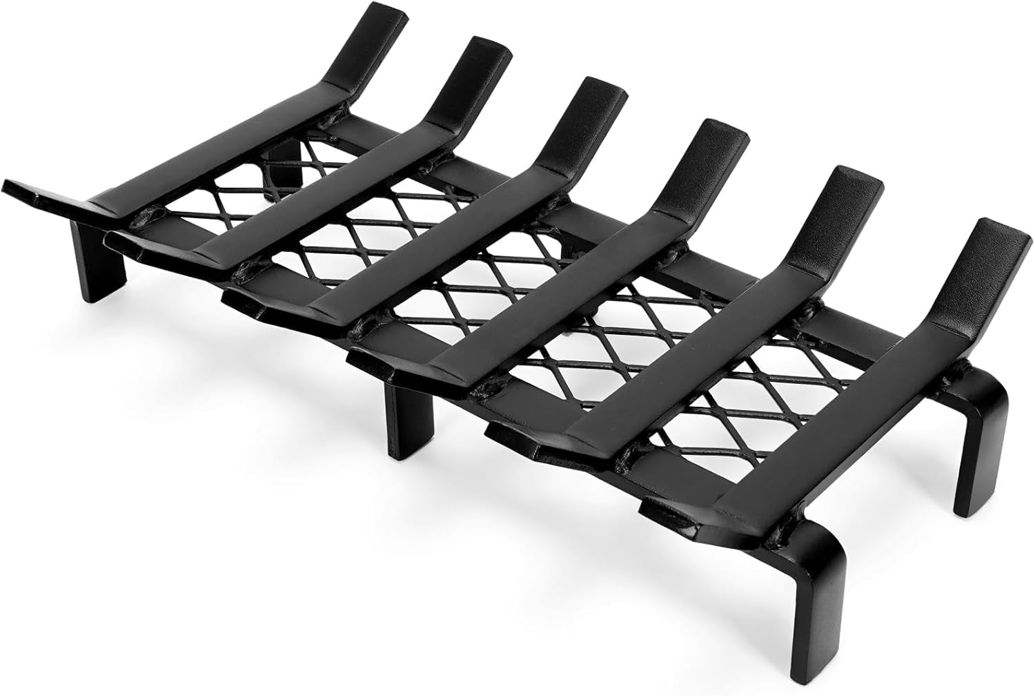 13" Fireplace Grate with Ember Retainer, Wood Stove Grate Rack, Heavy ...