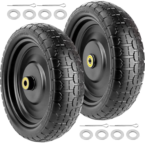 13" Flat Free Wheels with 5/8" Bearings,2.17" Offset Hub - 13-Inch ...