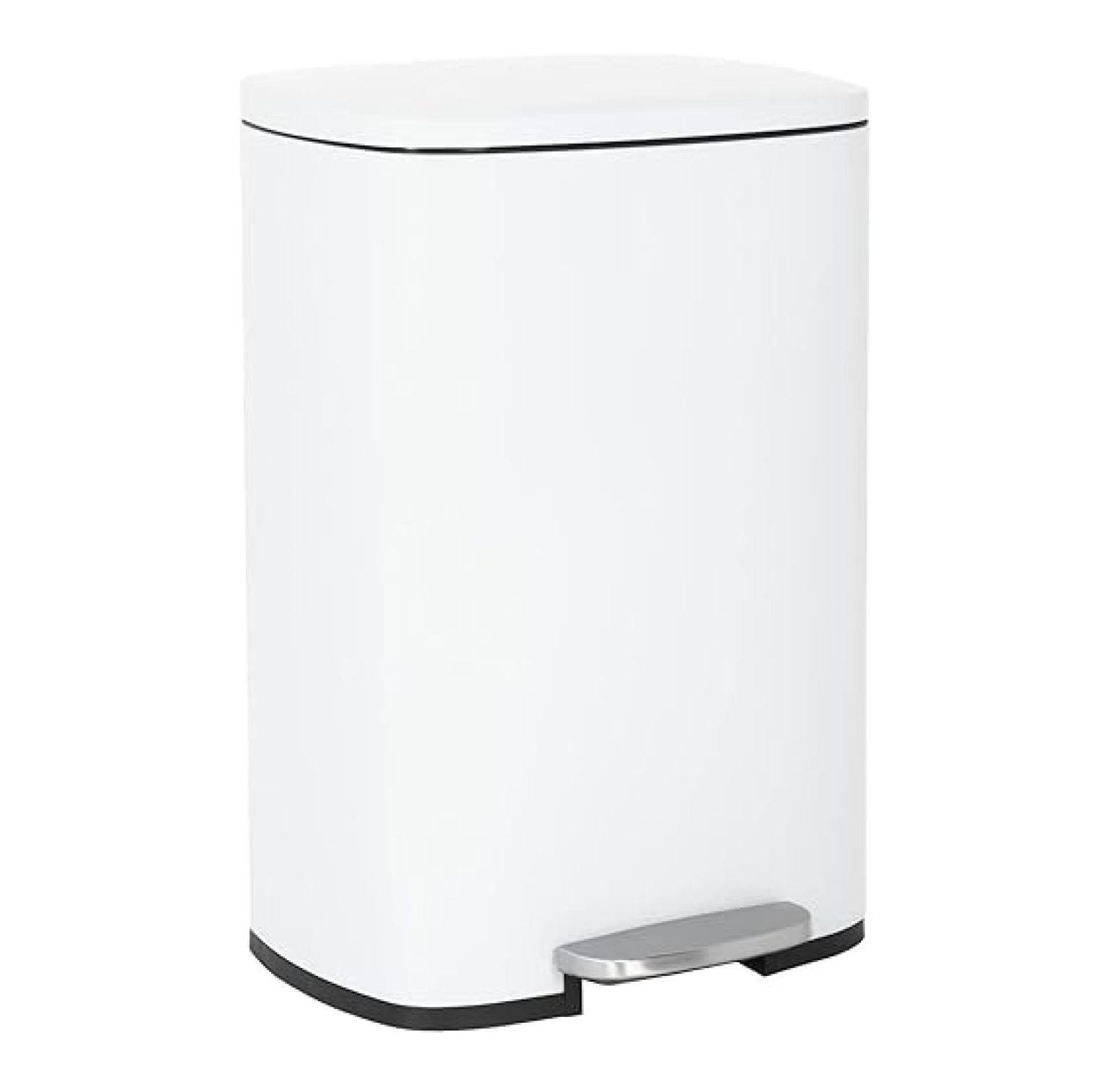 13 Gallon/50 Liter Kitchen Trash Can, Fingerprint Proof Stainless Steel ...