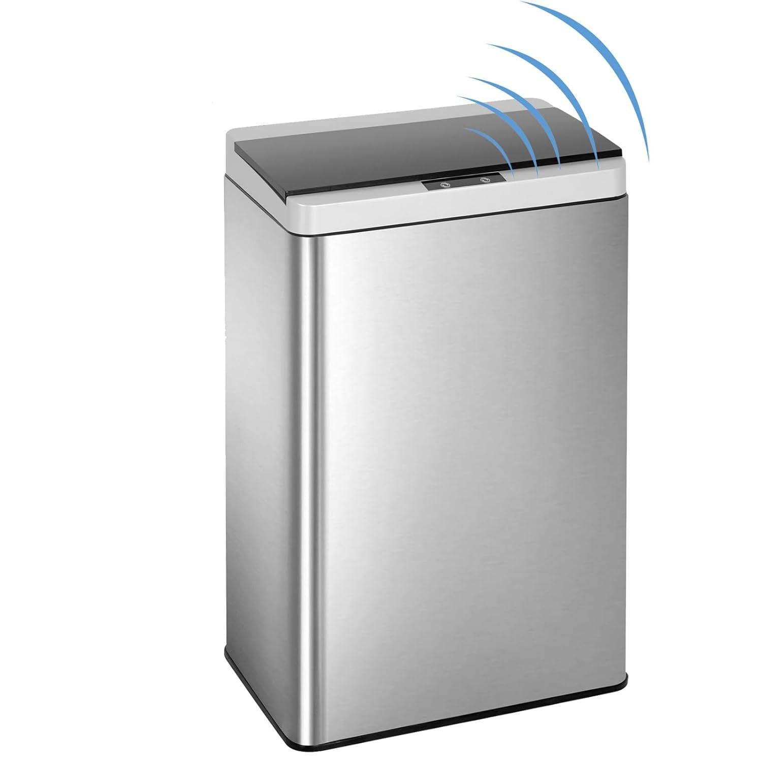 13 Gallon 50 Liter Stainless Steel Kitchen Trash Can Automatic ...