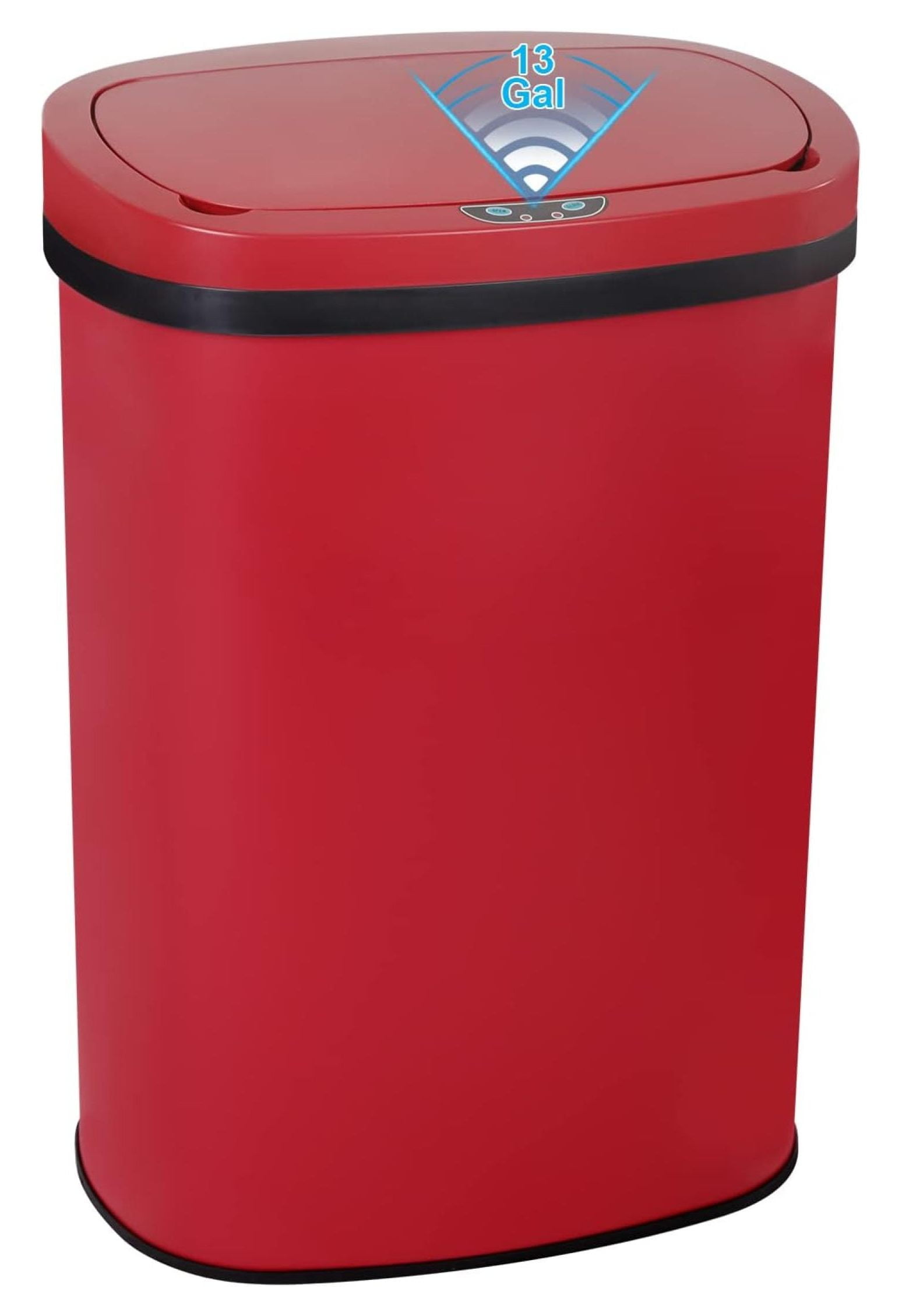 13 Gallon 50L Touch Free Automatic Stainless Steel Trash Can Garbage ...