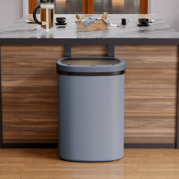 13 Gallon (50L) Touchless Motion Sensor Trash Can - Automatic Garbage ...