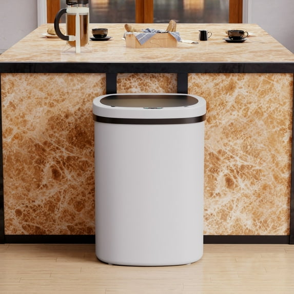 13 Gallon (50L) Touchless Motion Sensor Trash Can - Automatic Garbage ...