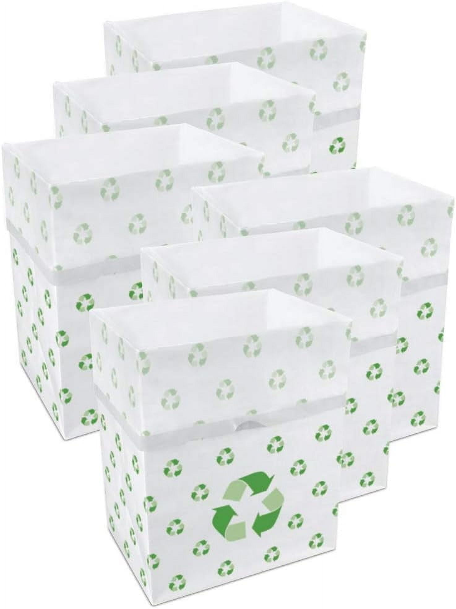 13 Gallon Disposable Trash Cans (6-Pack) - Reusable Garbage and ...