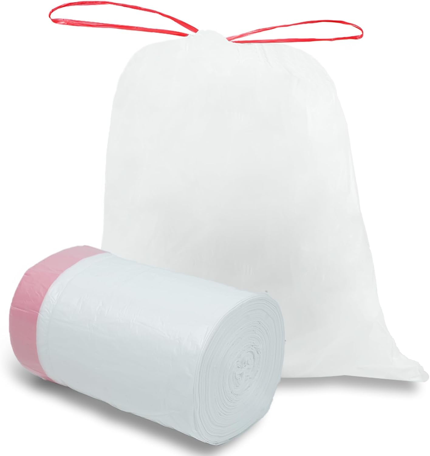 13 Gallon Drawstring Tall Kitchen Trash Bags,Clean Fresh Scent and ...