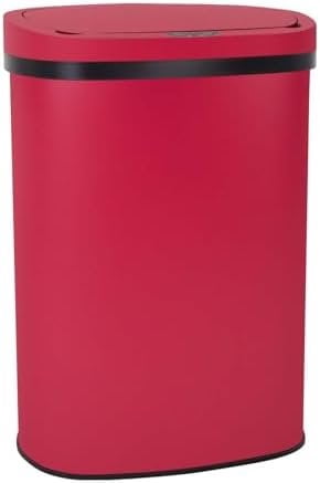 13 Gallon Kitchen Garbage Can 50L Stainless Steel Trash Can Garbage Bin ...