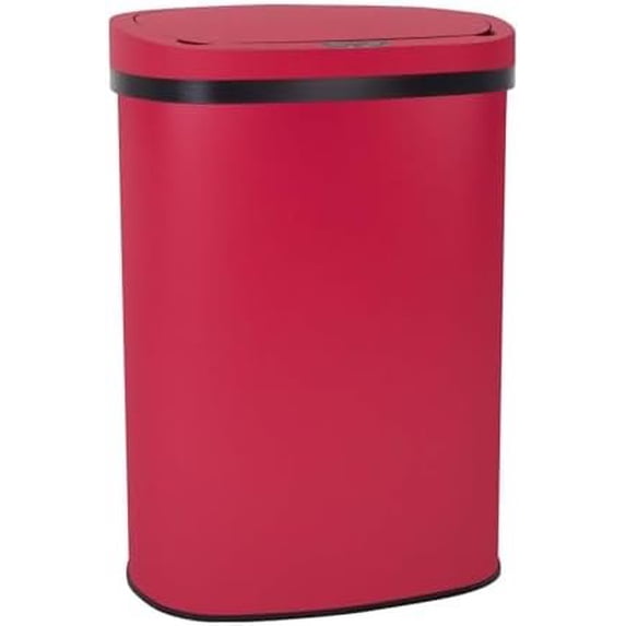 13 Gallon Kitchen Garbage Can 50L Stainless Steel Trash Can Garbage Bin ...