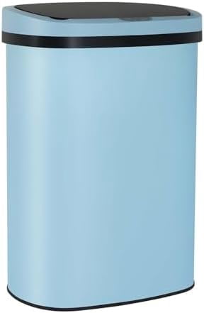13 Gallon Kitchen Garbage Can 50L Stainless Steel Trash Can Garbage Bin ...