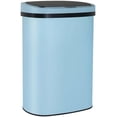 13 Gallon Kitchen Garbage Can 50L Stainless Steel Trash Can Garbage Bin ...