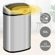 Trash Can with Lids Nordic Dustbin Stylish Design Kitchen Wastebasket ...