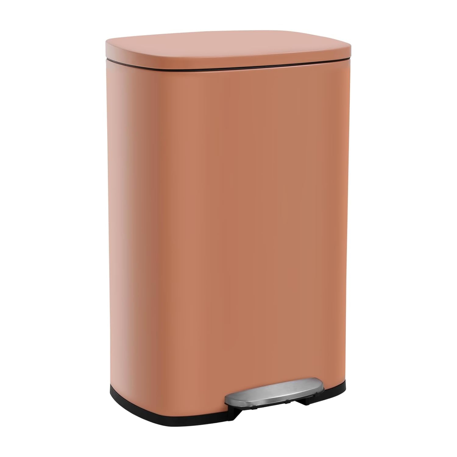 13 Gallon Kitchen Trash Can Step Garbage Can with Soft Close Lid and ...