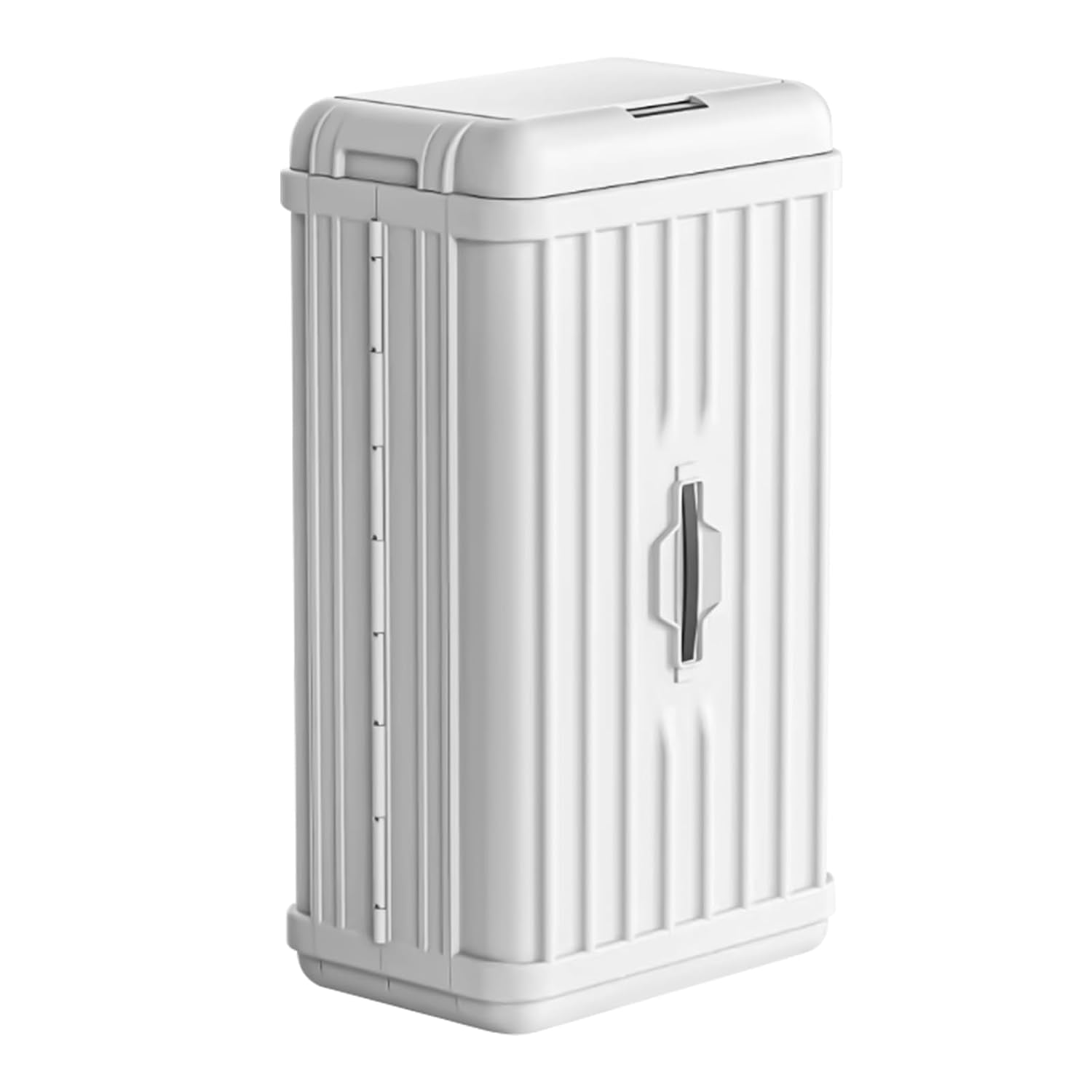 13 Gallon Motion Sensor Trash Can with Lid 50 Litre White Garbage Can ...
