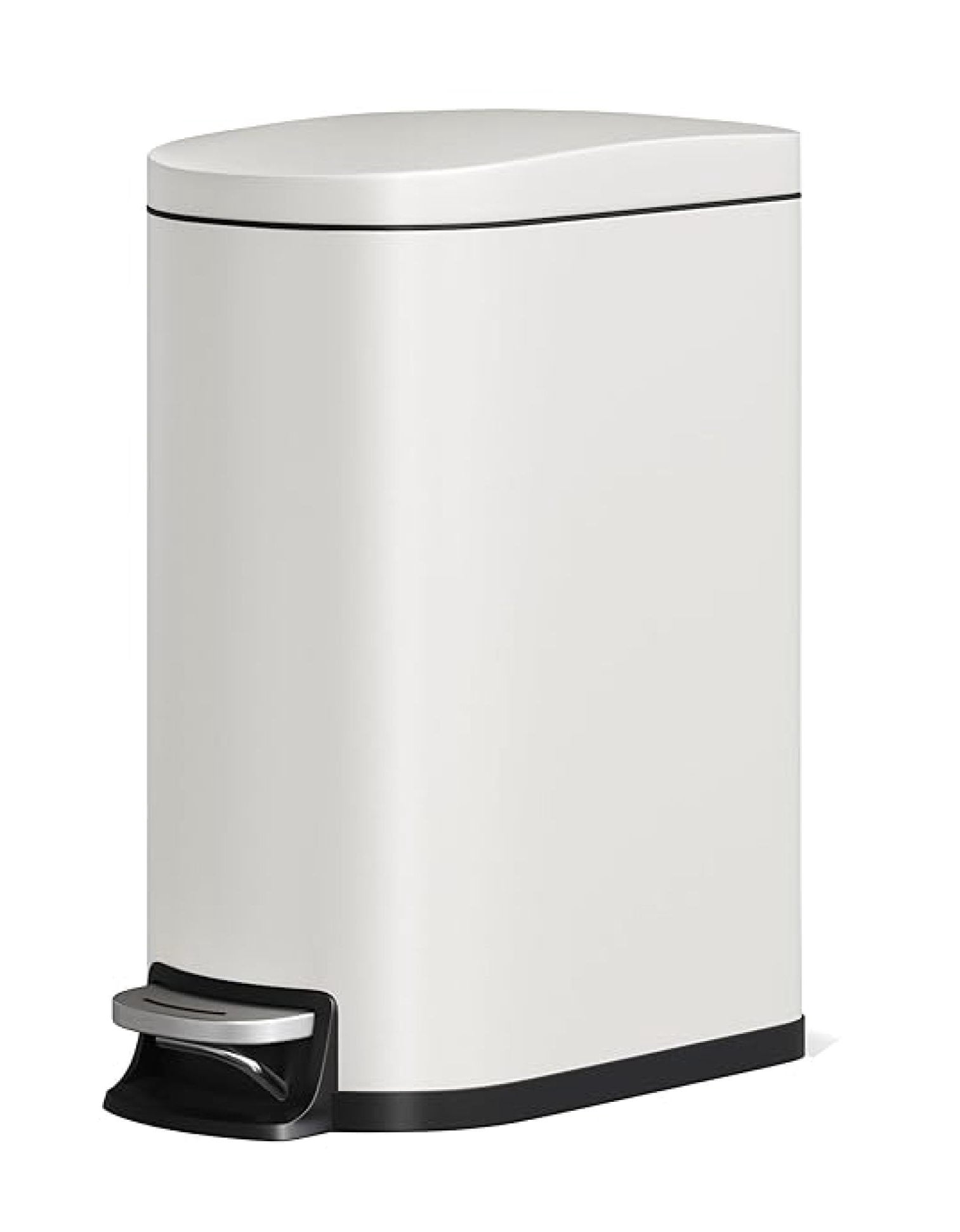 13 Gallon Slim Kitchen Trash Can, Garbage Bin with Soft Close Lid, Foot ...