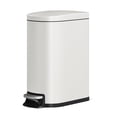 13 Gallon Slim Kitchen Trash Can, Garbage Bin with Soft Close Lid, Foot ...