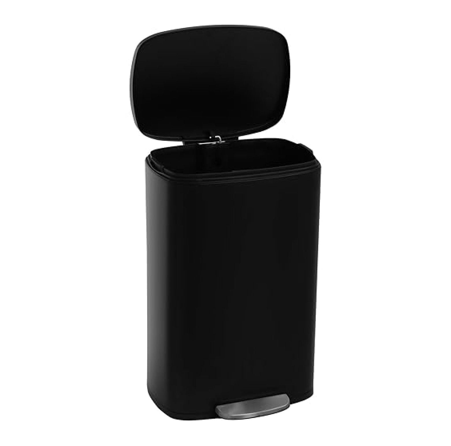 13 Gallon Stainless Steel Trash Can with Soft Close Lid - 50L Step ...