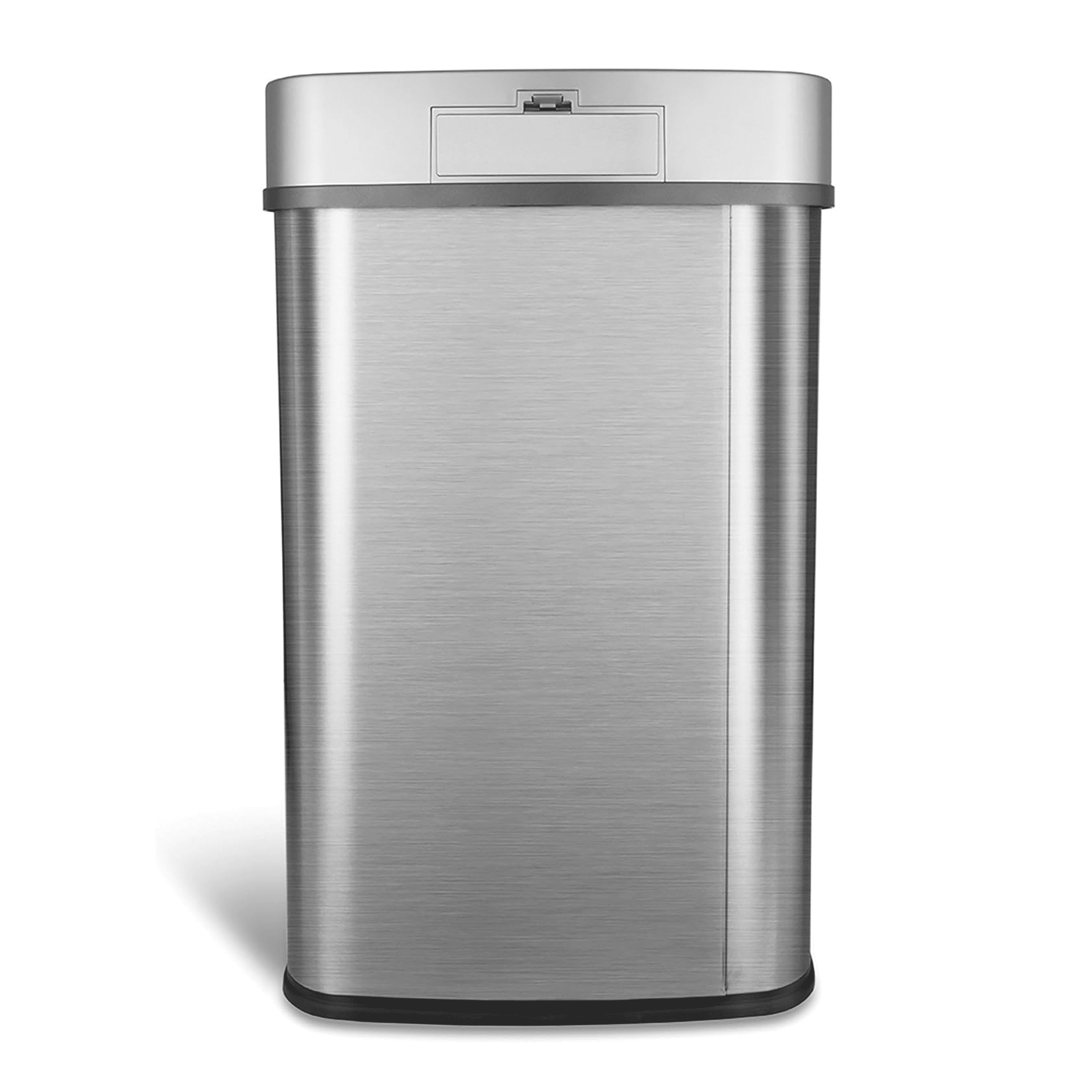 13-Gallon Touchless Motion Sensor Trash Can with Lid, Stainless Steel ...