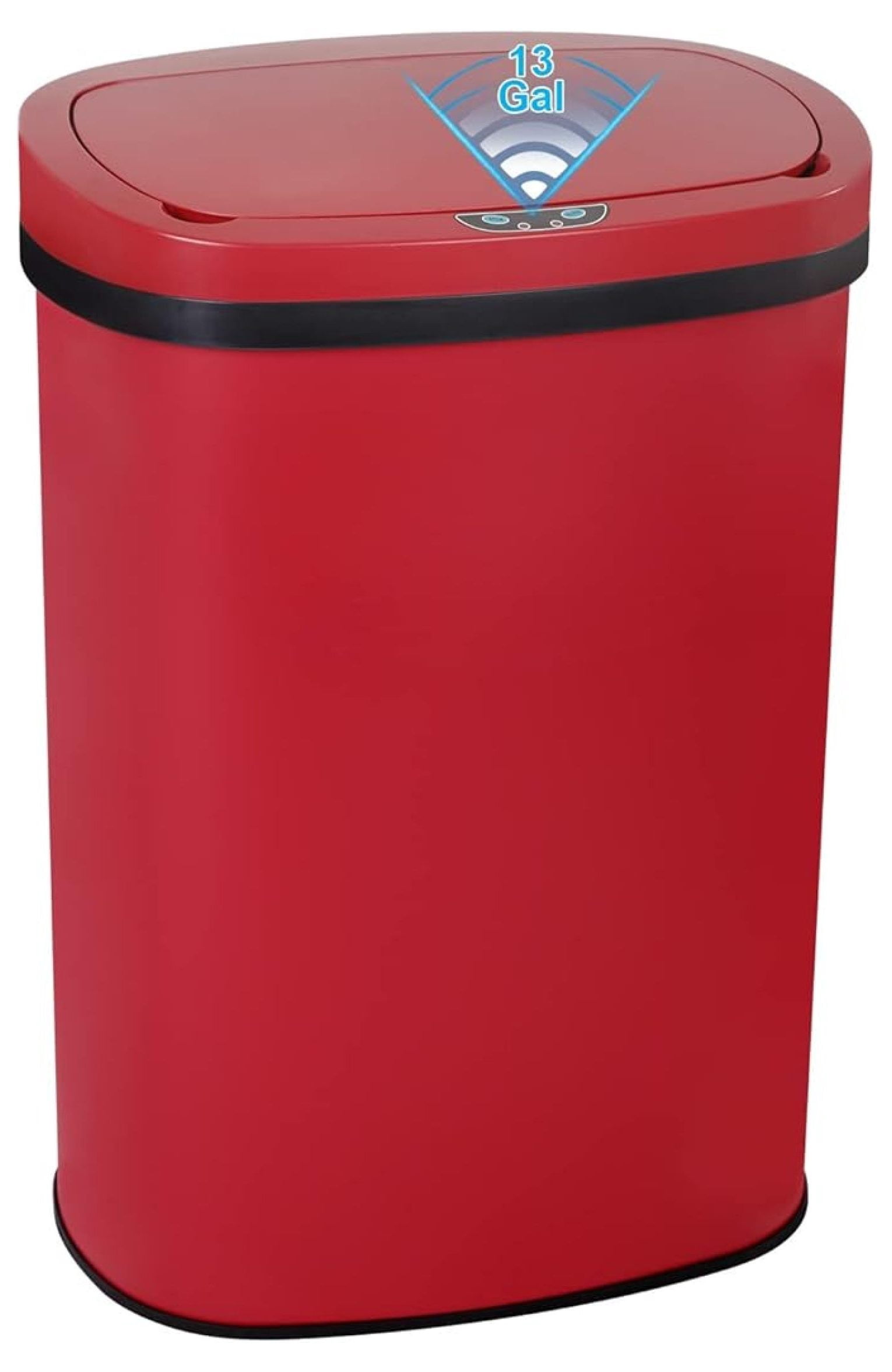 13 Gallon Touchless Trash Can, 50L Stainless Steel Automatic Garbage ...