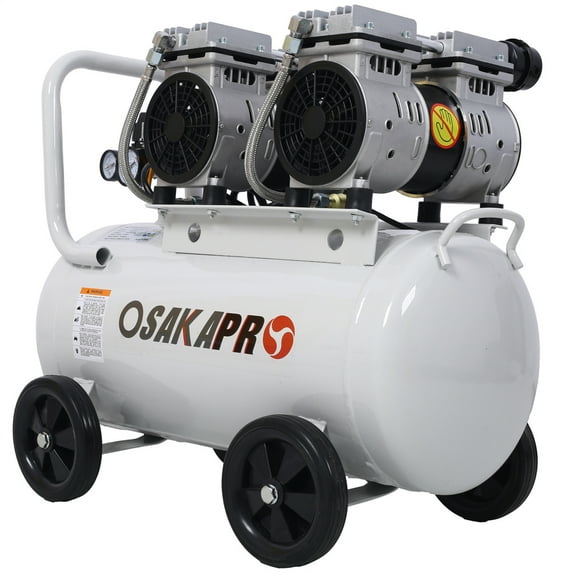 13 Gallon Ultra Quiet Air Compressor, 2.5HP, Max 115 PSI, 70dB Low Noise Oil-Free Air Compressor ...