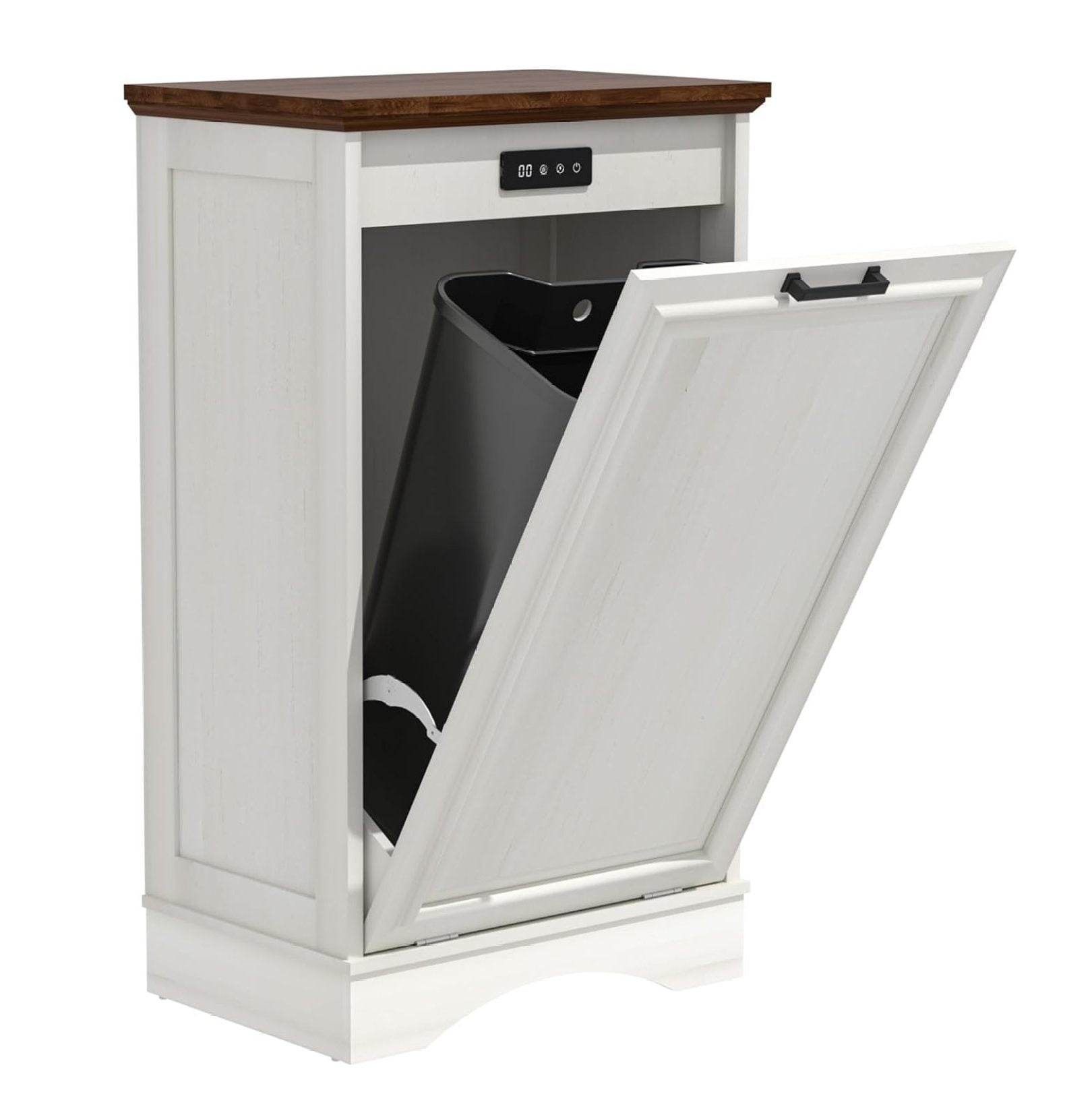 13 Gallons Tilt Out Trash Cabinet Free Standing Recycling Trash Cabinet ...