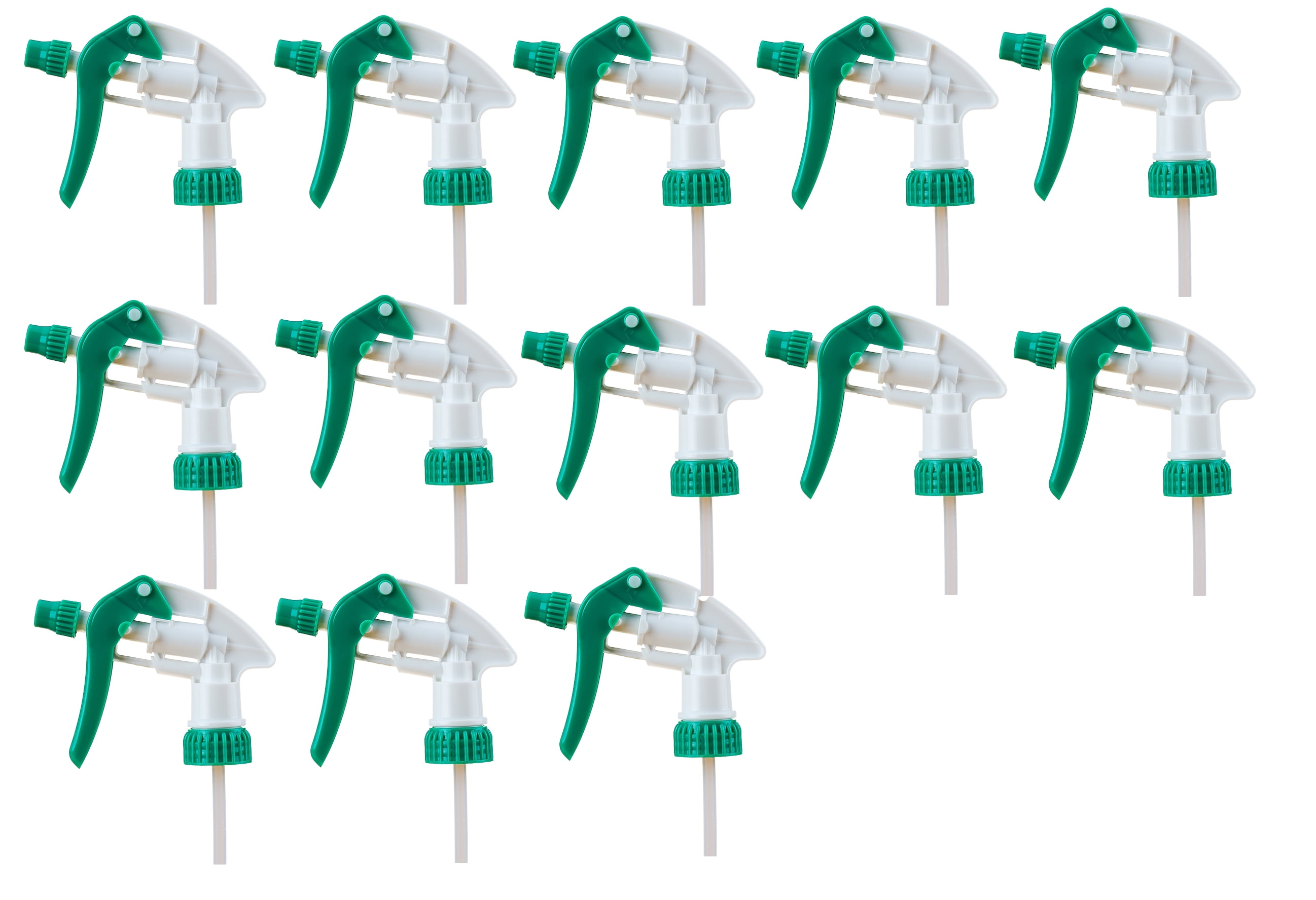 13 Green Heavy-Duty Trigger Sprayers, 28/400 Neck, Chemical Resistant ...