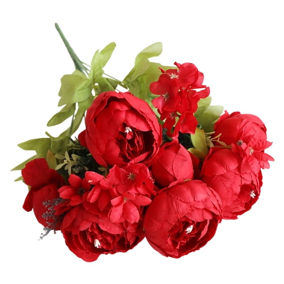 13-Head Artificial Peony, Cosmug Fake Peony, Artificial Peony Flower ...