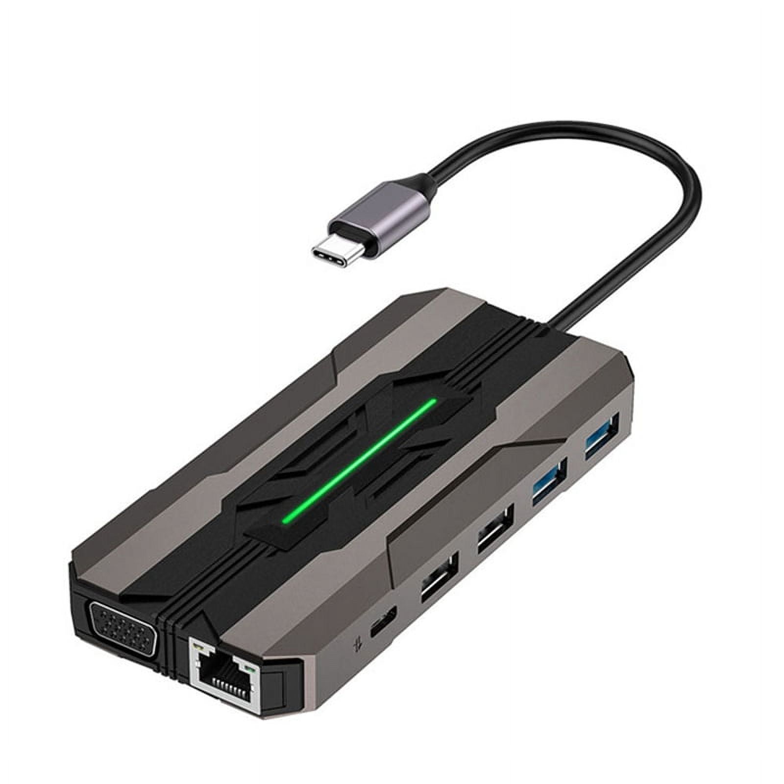 13-IN-1 USB C Hub Docking Stations SD Card Reader 1000M RJ45 ...