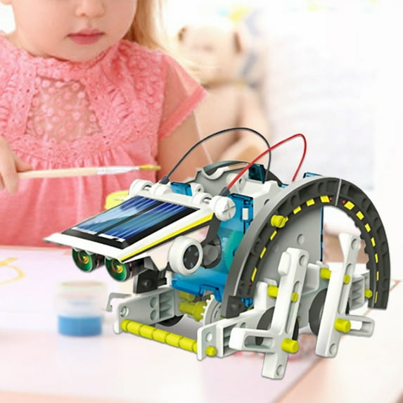 13 In 1 Solar Powered Assembly DIY Robot Model Kids Science Educational ...