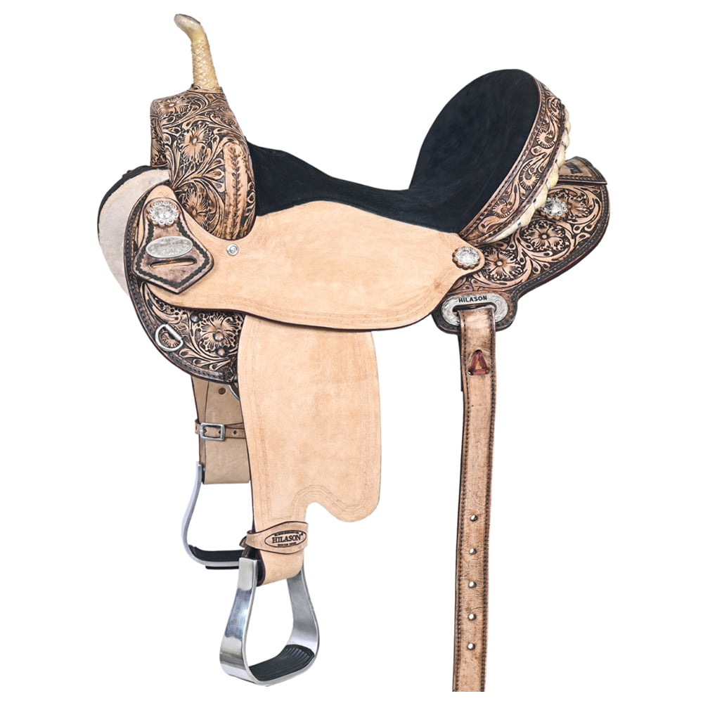 13 In Flex Tree Western Horse Saddle American Leather Trail Barrel ...