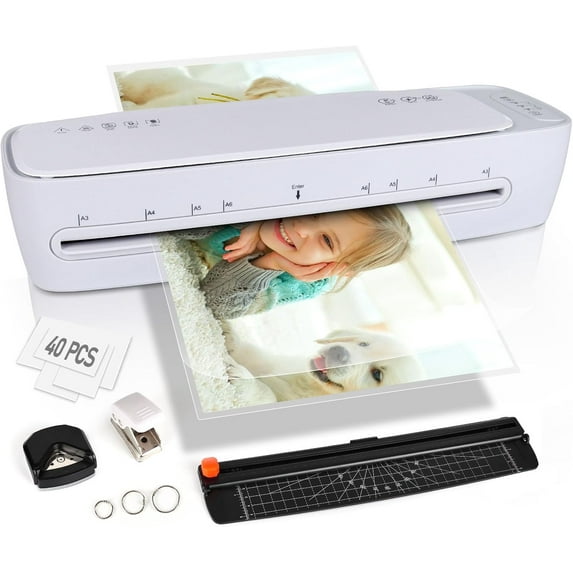 13 Inch A3 Laminator Machine, 9 in 1 Desktop Thermal Laminator Never ...